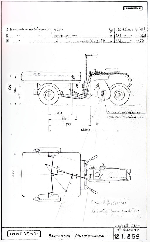 Experiment 4 / Type 12 | British Lambretta Archive – Lambretta Frame Check